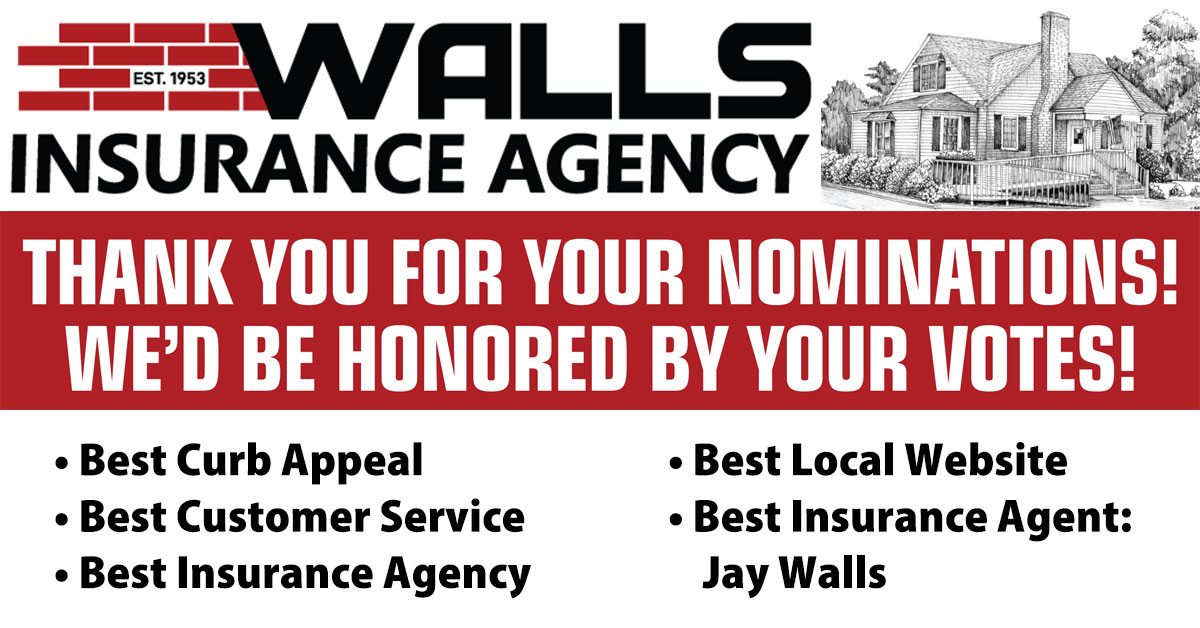 Vote Walls Insurance Agency - The Smithfield Times Hammy Awards 2025